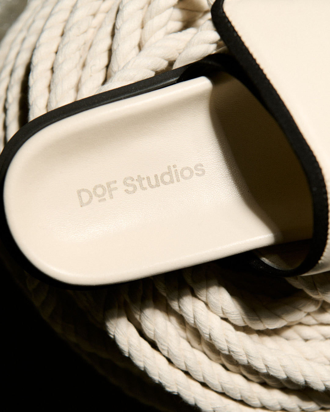 Amara Leather Slide - by DOF Studios