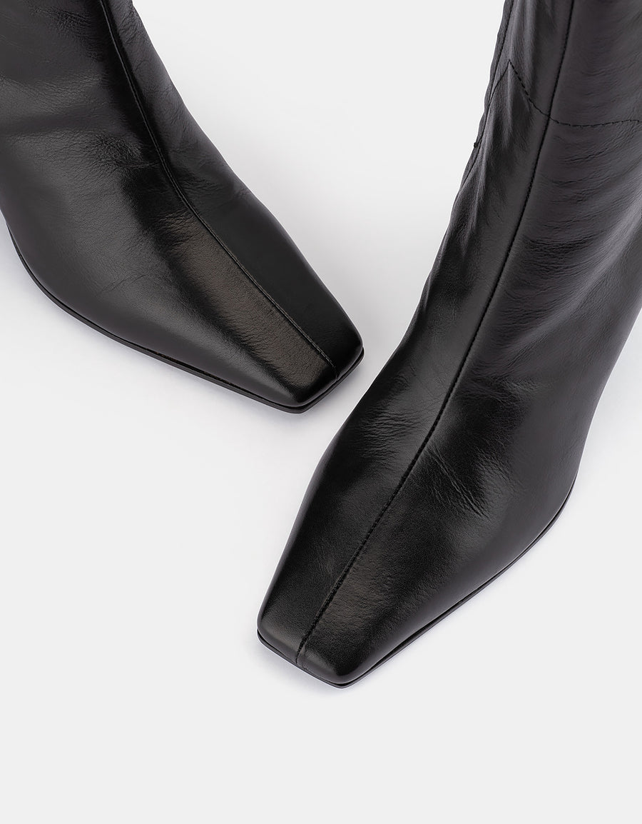 Bianca Boot - Black leather - DOF Studios